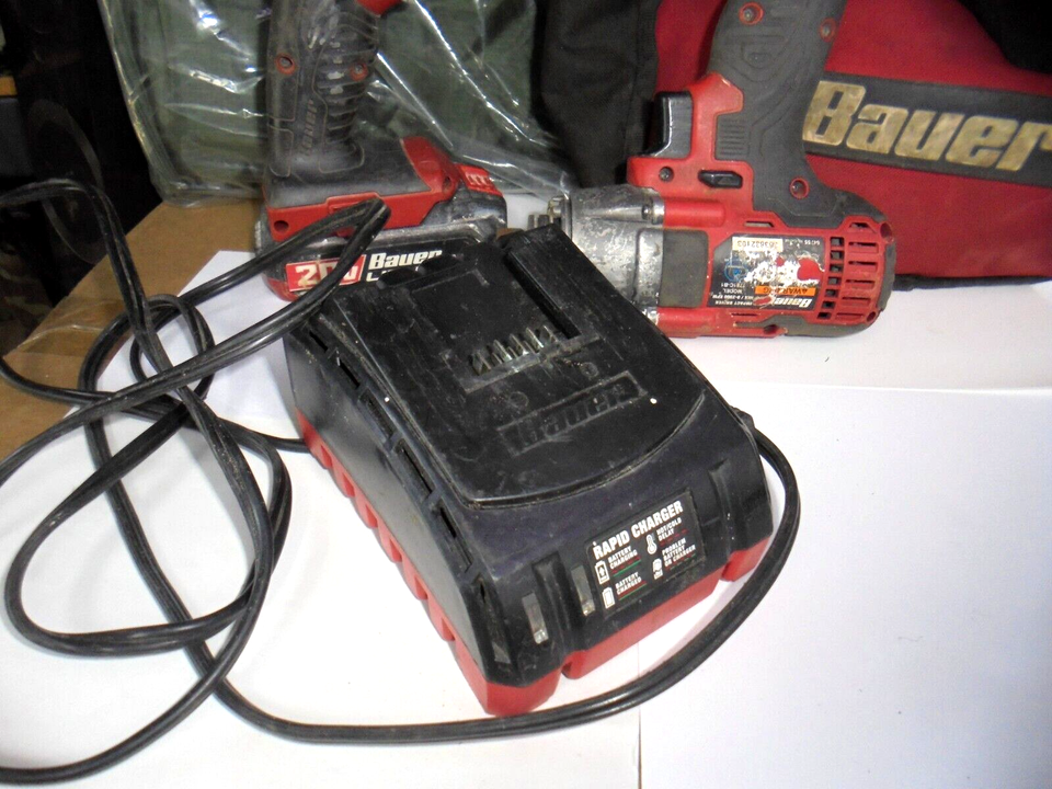 BAUER IMPACT DRIVER BUNDLE, 2 IMPACT DRIVERS, 1 BATTERY, 1 CHARGER | eBay