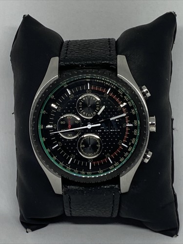 Armani Exchange Men's AX1608 Brown Leather Quartz Watch for sale online ...