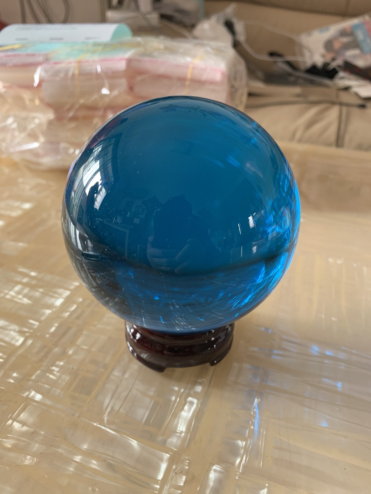100MM TO 200mm Round Glass Crystal ball Sphere Buyers select the size ...
