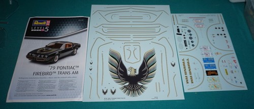 1979 Pontiac Firebird Trans Am Revell 1/8 Decals & Instructions. | eBay