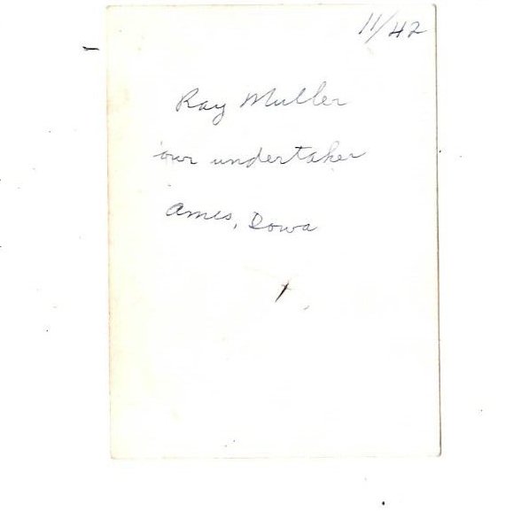 Photograph 11/42 Ray Muller our Undertaker Ames Iowa Sailor | eBay