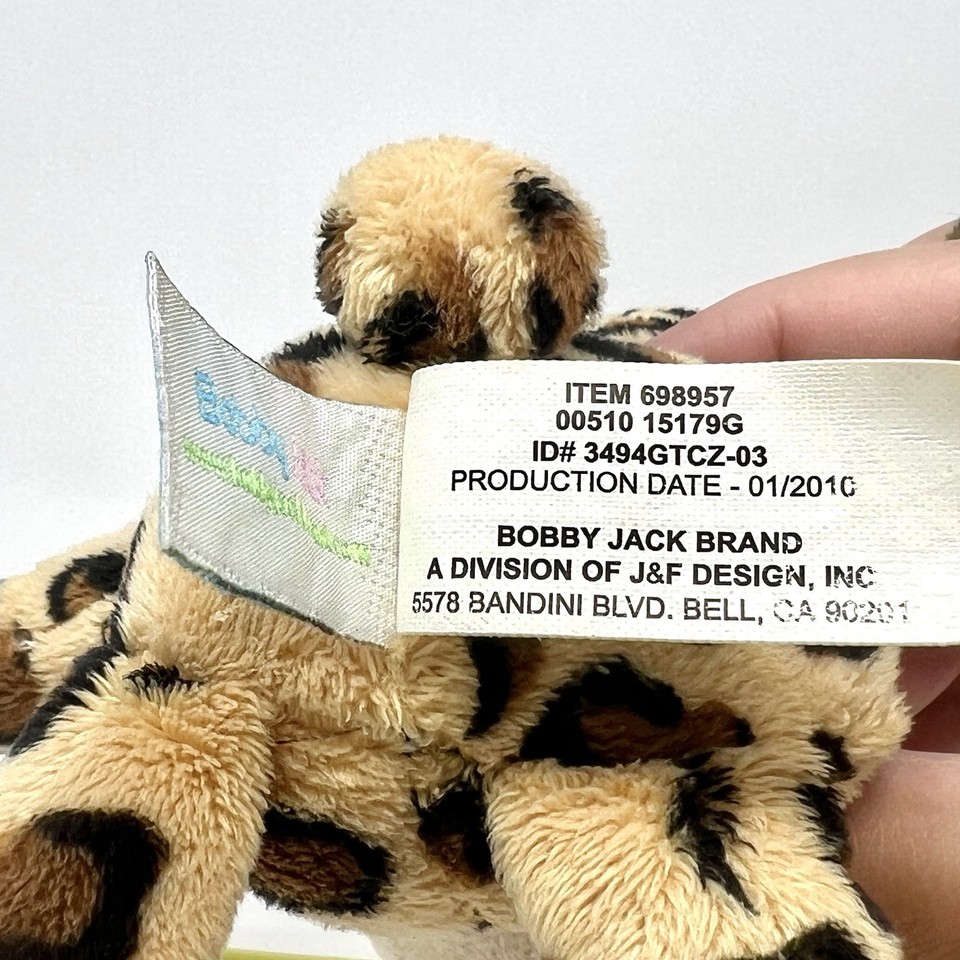 BOBBY JACK Monkey Leopard Suit 9" Chimp Ape Cheetah Plush Stuffed ...