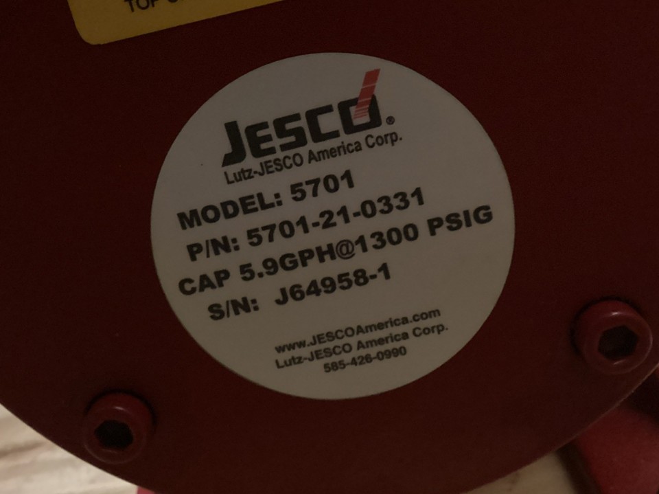 Lutz-Jesco 5701 Metering Pump 5.9GPH@1300PSI 1/4HP 115/230V 1PH NIB | eBay