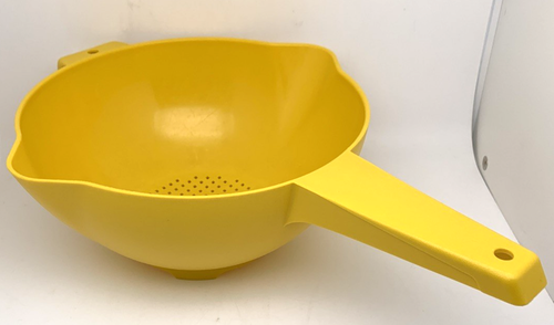 Vintage Tupperware Lemon Yellow 1 Quart Strainer Colander 1523 ...