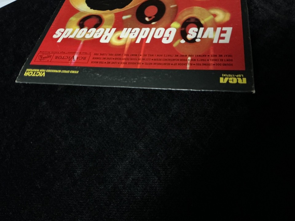 ELVIS PRESLEY LSP-1707(e) GOLDEN RECORDS RARE RIGID VINYL ORANGE LABEL ...