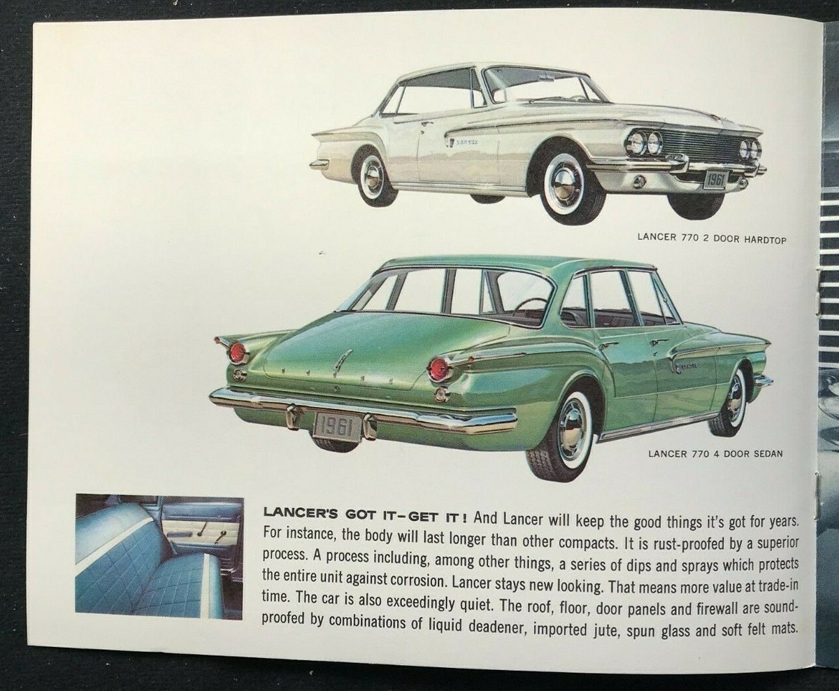 1960 Dodge Lancer Dodge 1962 The New Lean Breed Brochure, Section One