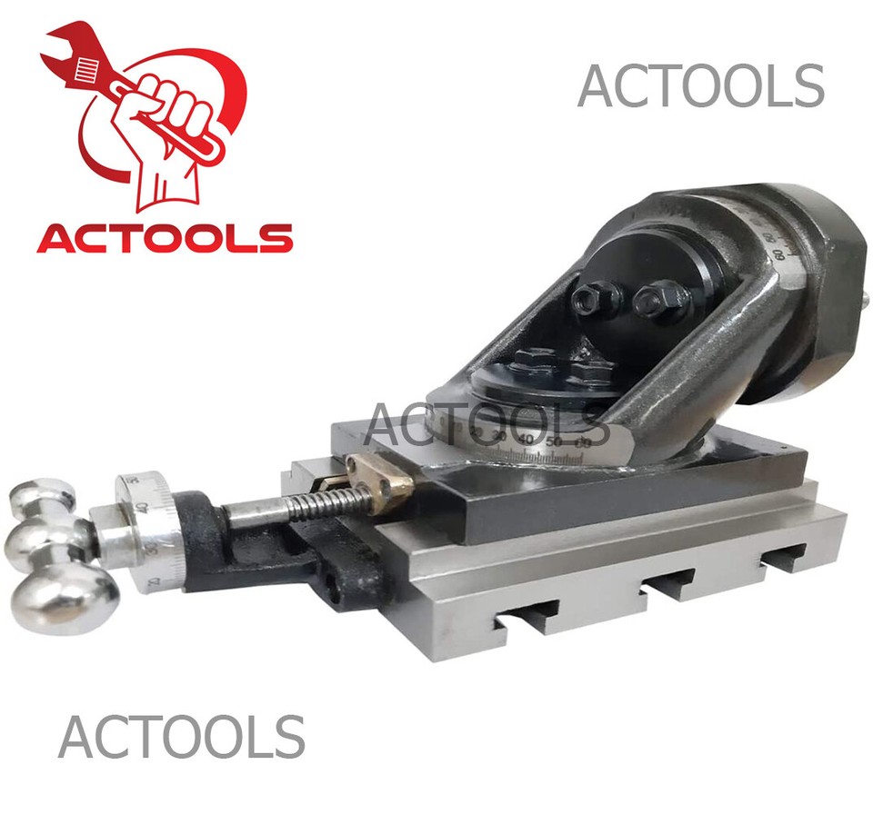 Lathe Milling Vertical Slide Swivel Base 4" x 5" With Self Centering ...