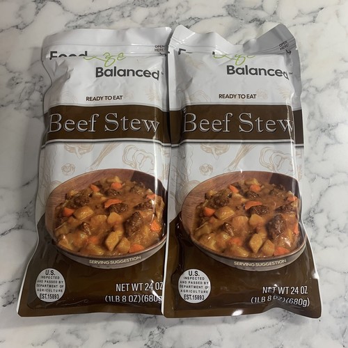 Food Life Balanced Ready To Eat Beef Stew 2 Packs 24oz Camping Hiking ...