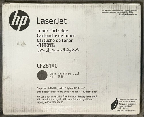 HP CF281XC High-yield Black Toner Cartridge M605 M606 MFPM630 Genuine ...