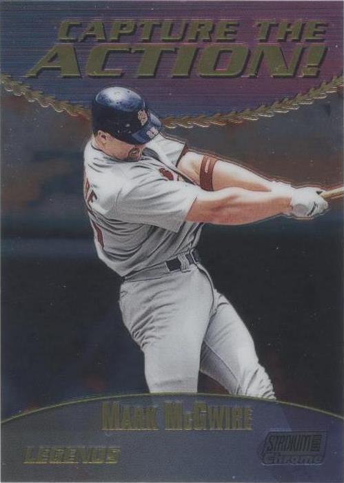 2000 Topps Stadium Club Chrome - Capture the Action Mark McGwire #CA15 ...