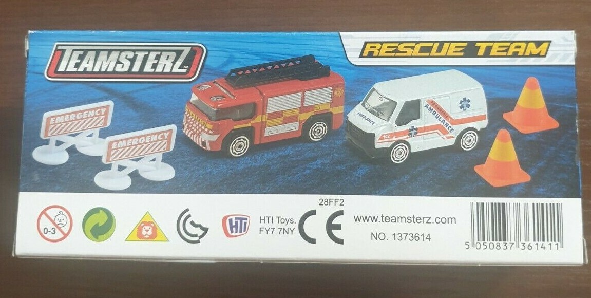 Rescue Teamsterz Kids Vehicle Toy Emergency Set Birthday BRANDED ...