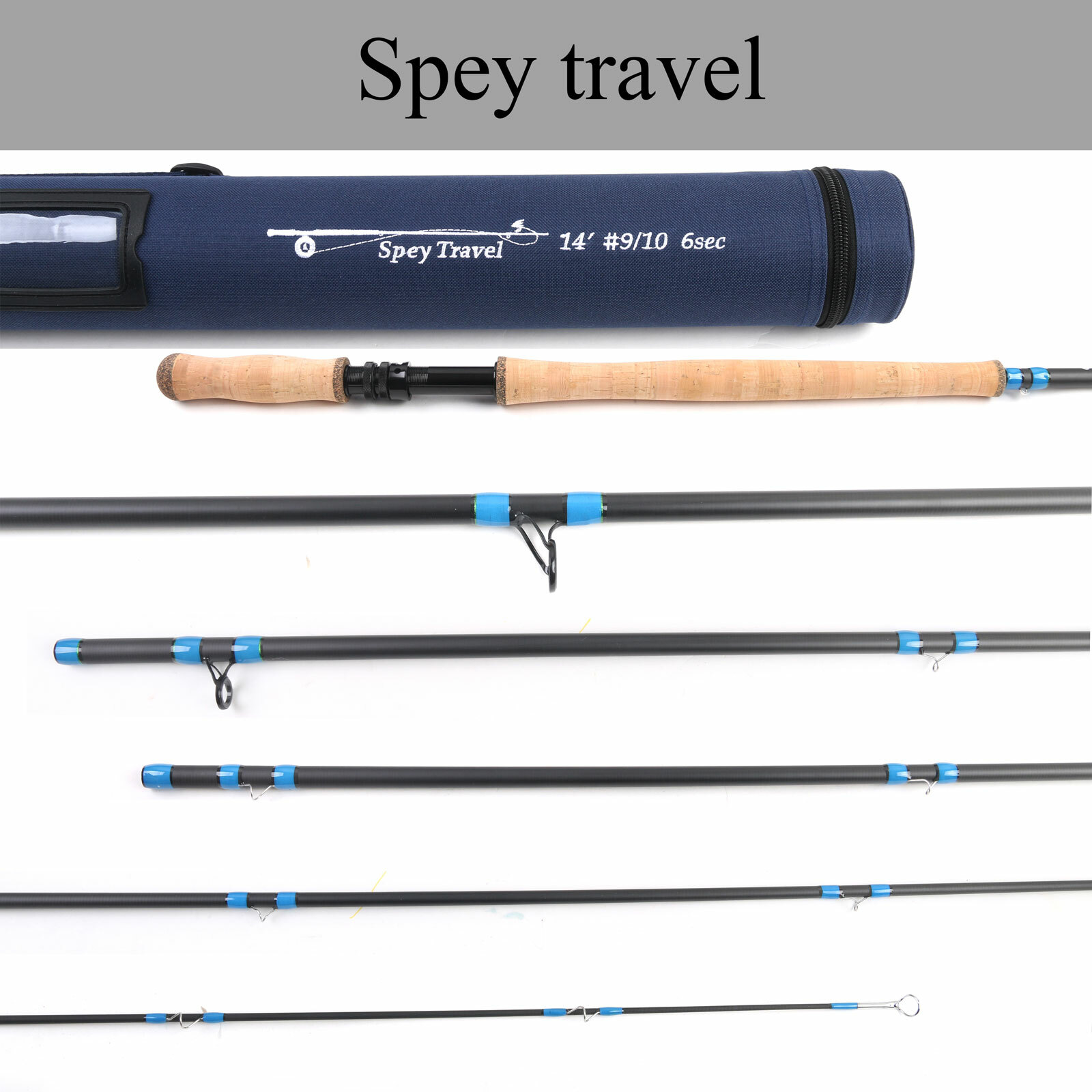 Maxcatch Spey/Switch Fly Rod 6/7/8/9/10WT 4/6Sec Two-handed Fishing Rod Tube | eBay
