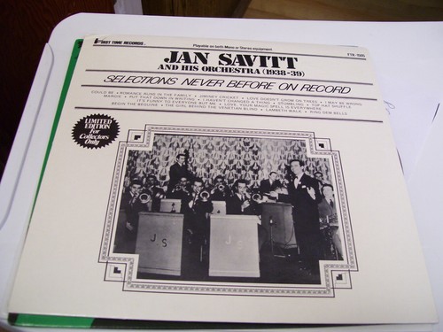 JAN SAVITT & HIS ORCHESTRA(1938-39)SELECTIONS NEVER BEFORE ON RECORD-LP ...