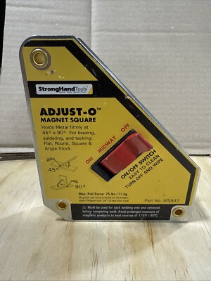 Strong Hand Tools 6” Adjust-O Magnet Square (MSA47) NEW | eBay