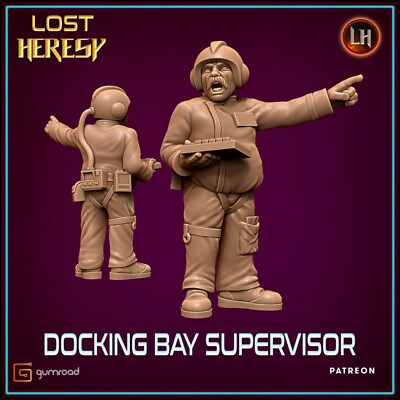 Docking Bay Supervisor - Resin Miniature | Sci Fi | Legion | Trek ...