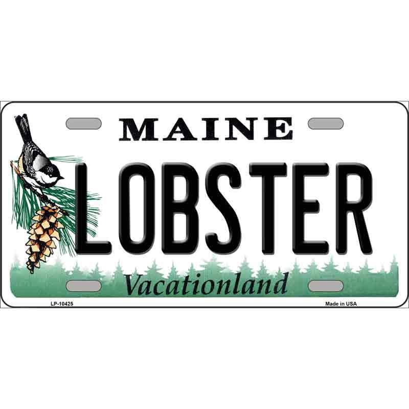 Lobster Maine Metal Novelty License Plate Tag LP-10425 | eBay