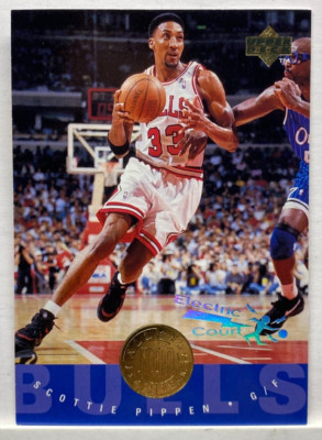 VTG Scottie Pippen 1995-96 Upper Deck Electric Court #167 Bulls ...