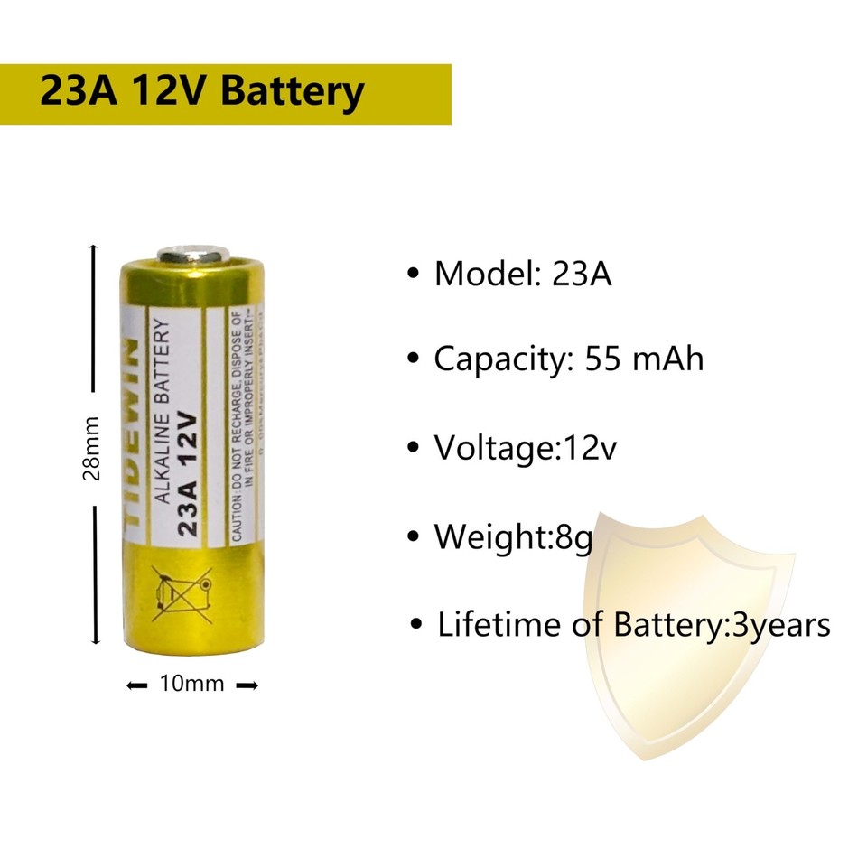 23A 12 Volt Battery 12V Alkaline Battery 5 Count,23A 12v Battery for Remote | eBay