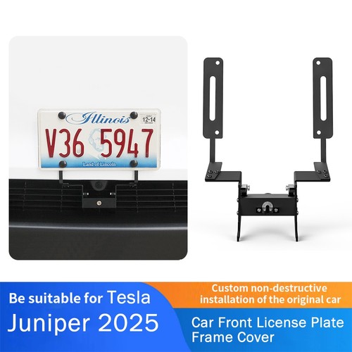 For Tesla Model Y Juniper Metal Front License Plate Holder Mount No ...