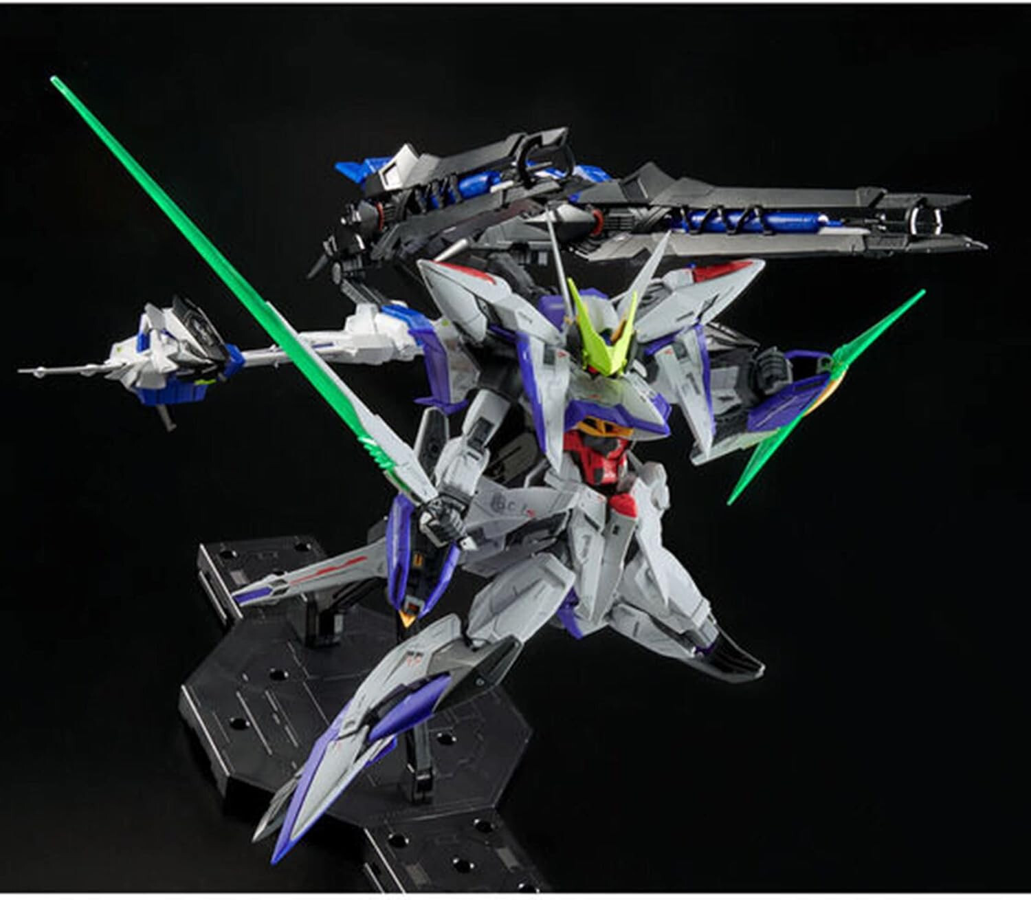 Premium BANDAI MG 1/100 MVF-X08 ECLIPSE GUNDAM + EW453R RAIJIN STRIKER ...