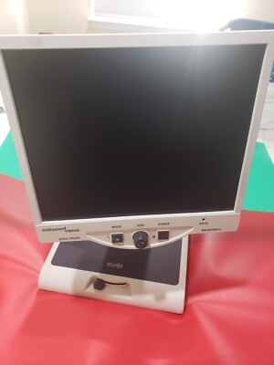 Merlin Enhanced Vision LCD Low Vision Tabletop Video Magnifier MRVE19A ...