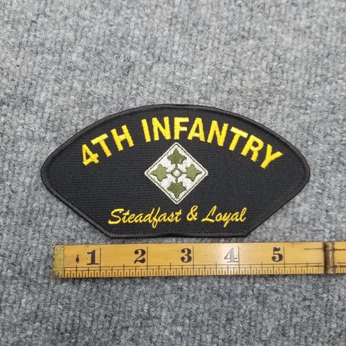 4th Infantry Patch For Hat Military US Army Steadfast & Loyal Veteran | eBay