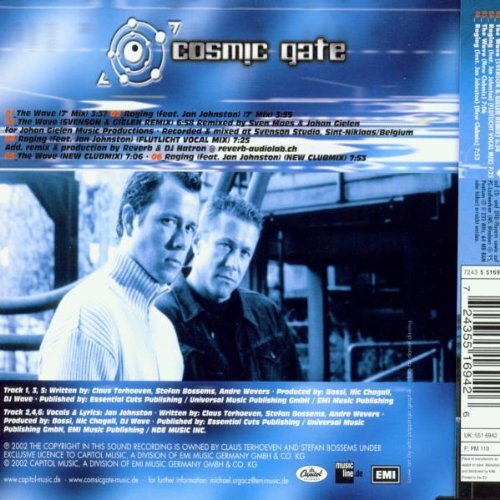 Cosmic Gate The Wave/Raging (CD) | eBay