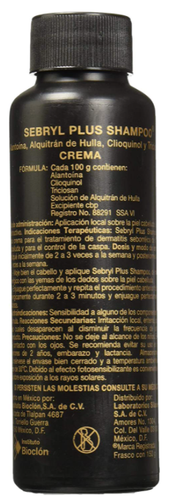 SEBRYL SHAMPOO 150 grs Shampoo: anti dandruff / anti seborrheic ...