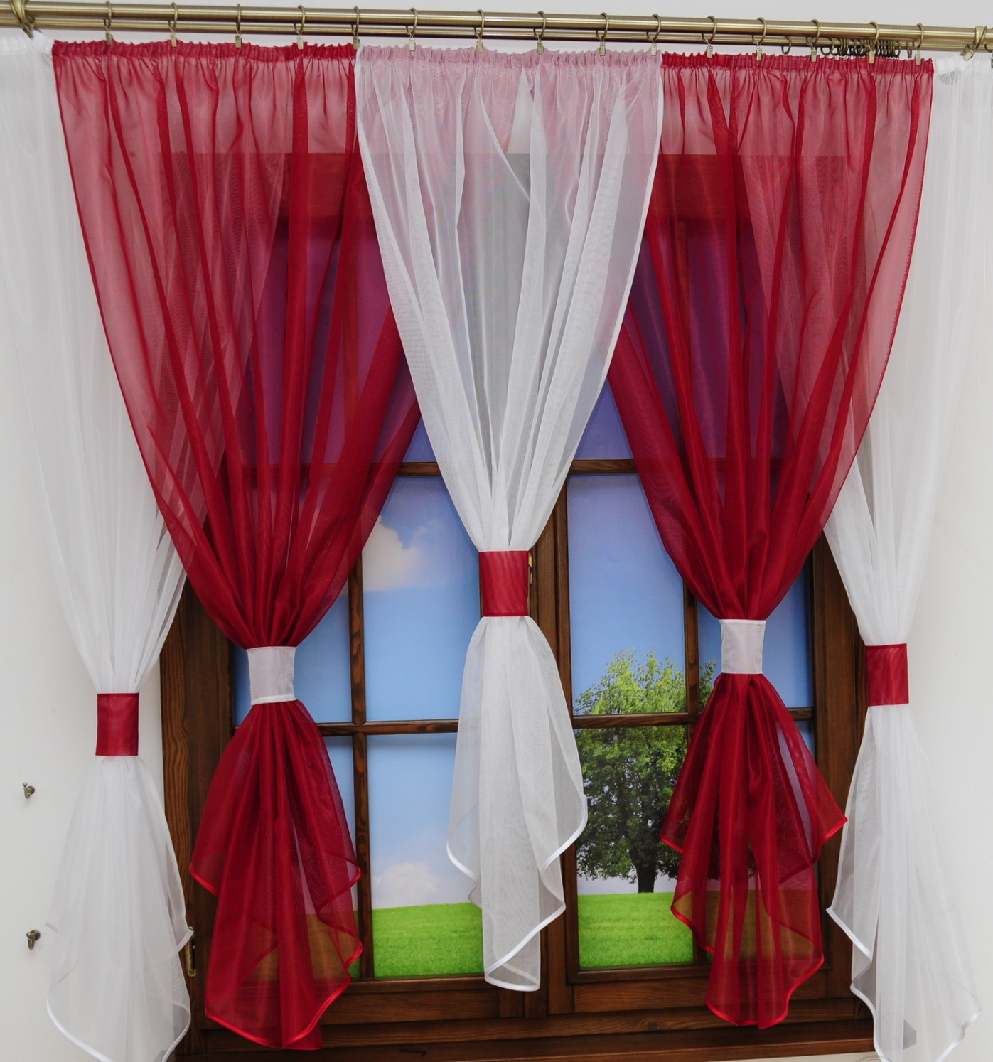 BEAUTIFUL READY MADE LARGE NET CURTAIN - DIFFERENT COLOURS | eBay UK