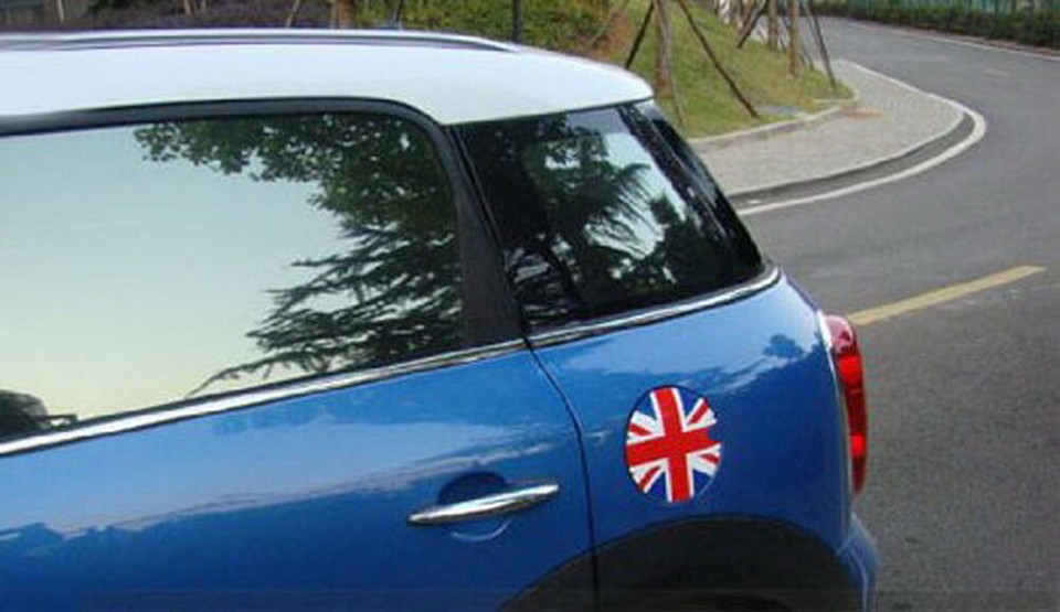 Union Jack UK Flag Pattern Vinyl Sticker Decal For Mini Cooper Gas Cap ...