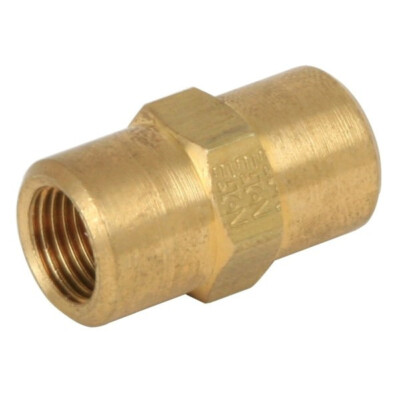 Brass Brake Line Union 10mm Female Bubble Flare On Both Sides | eBay