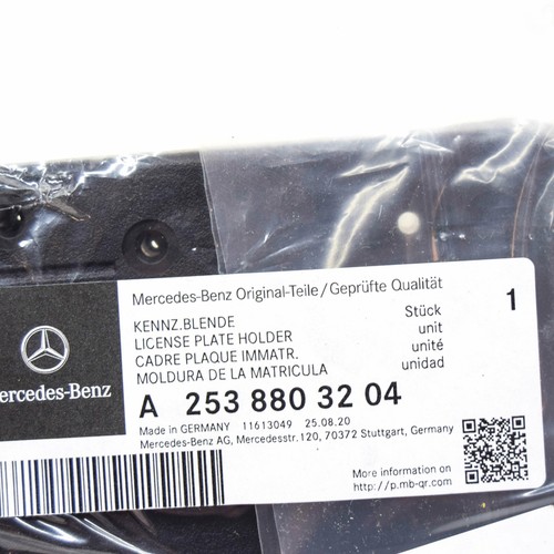 NEW MERCEDES-BENZ GLC X253 FRONT BUMPER LICENCE PLATE HOLDER ...