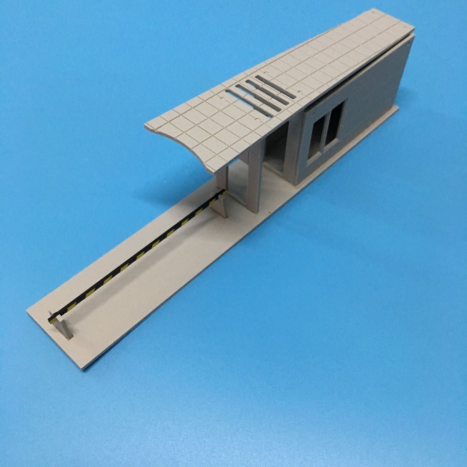 HO Scale Outland Model Railway Train Layout City Security Room Building ...