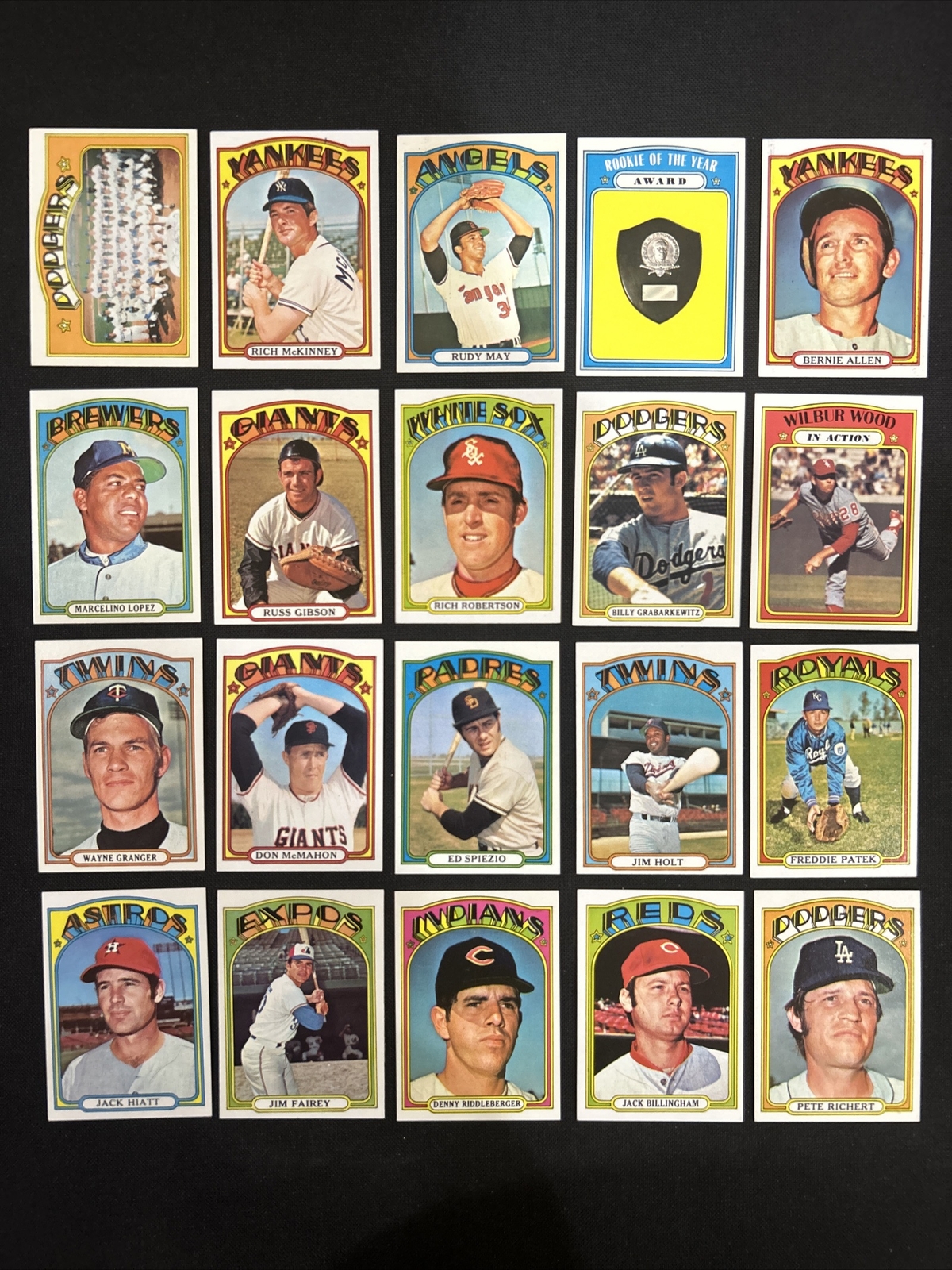 1972 TOPPS BASEBALL COMPLETE SET 787 Cards NM-MT / MINT SHARP Beautiful ...