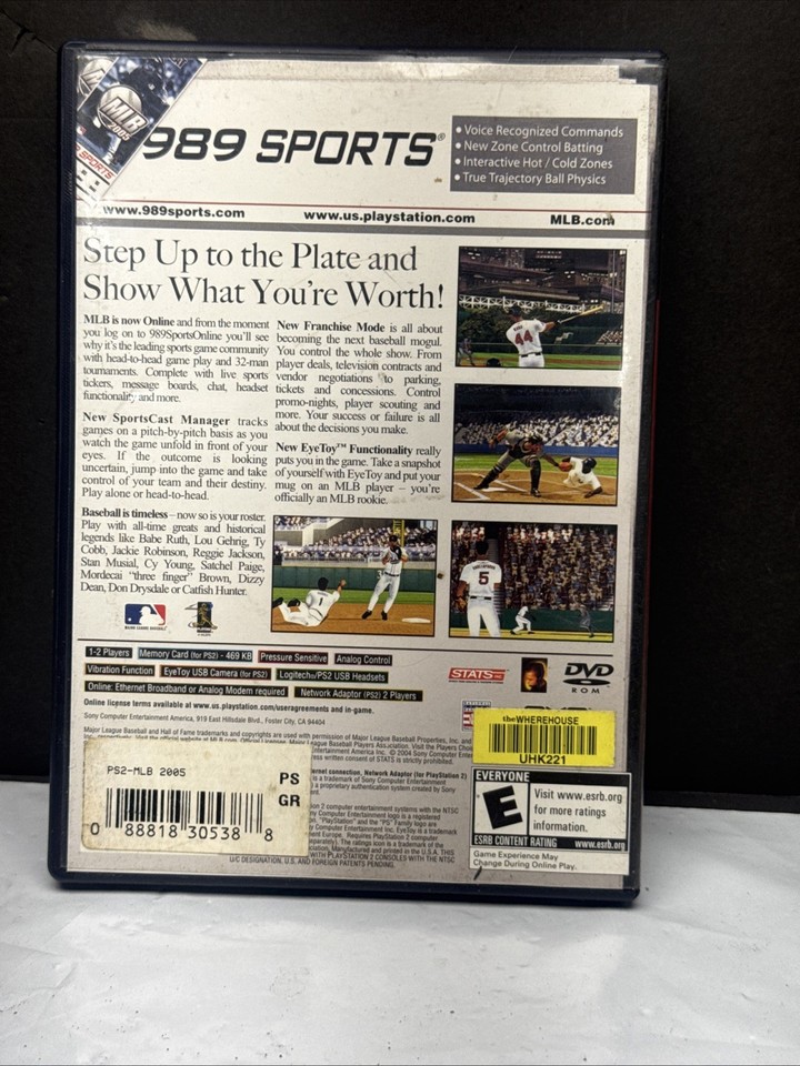 MLB 2005 PS2 (Sony PlayStation 2, 2004) 989 sports. Complete ...