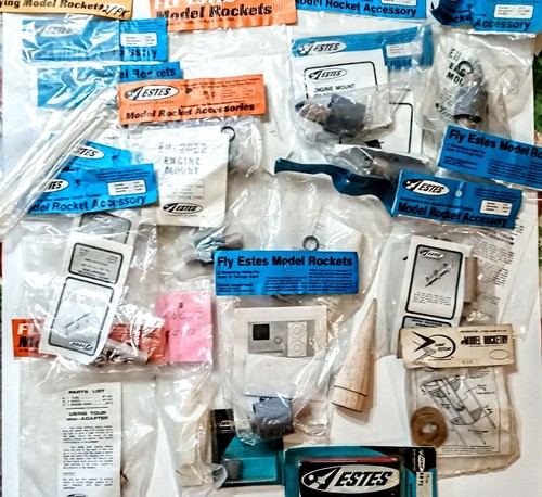 Estes Vintage 70s Flying Model Rocket Parts Lot 20 Pieces. | eBay