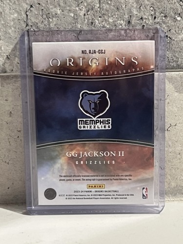 2023-24 Panini Origins GG Jackson II RPA Pink Rookie Patch Auto RC ...