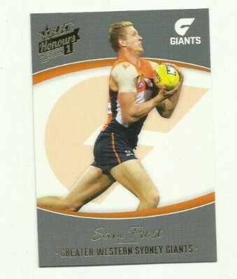 2014 SELECT HONOURS GWS GIANTS SAM FROST #104 CARD AFL | eBay Australia