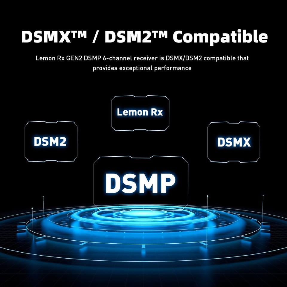 Lemon Rx DSMP DSM2 DSMX Compatible 6-CH Receiver | eBay