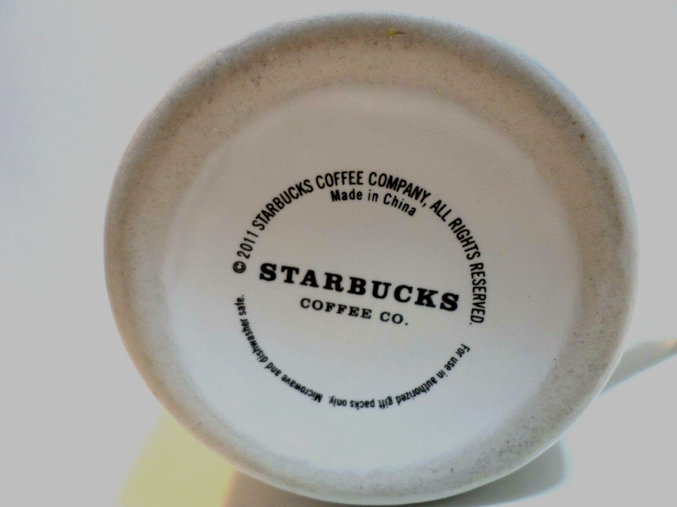 Starbucks Coffee Mug 2011 Green Mermaid Logo on White Matte Finish | eBay