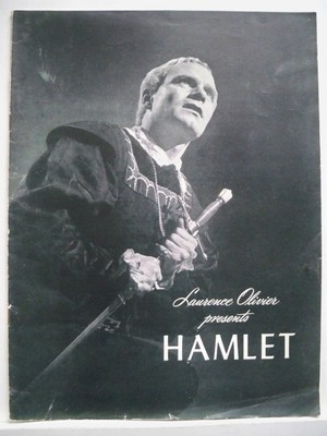 HAMLET Movie Souvenir Program LAURENCE OLIVIER / JEAN SIMMONS / EILEEN ...