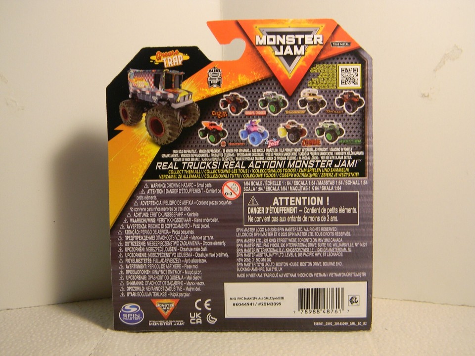2023 Spin Master Monster Jam 'Chase' Series 33 "Grease Trap" New ...