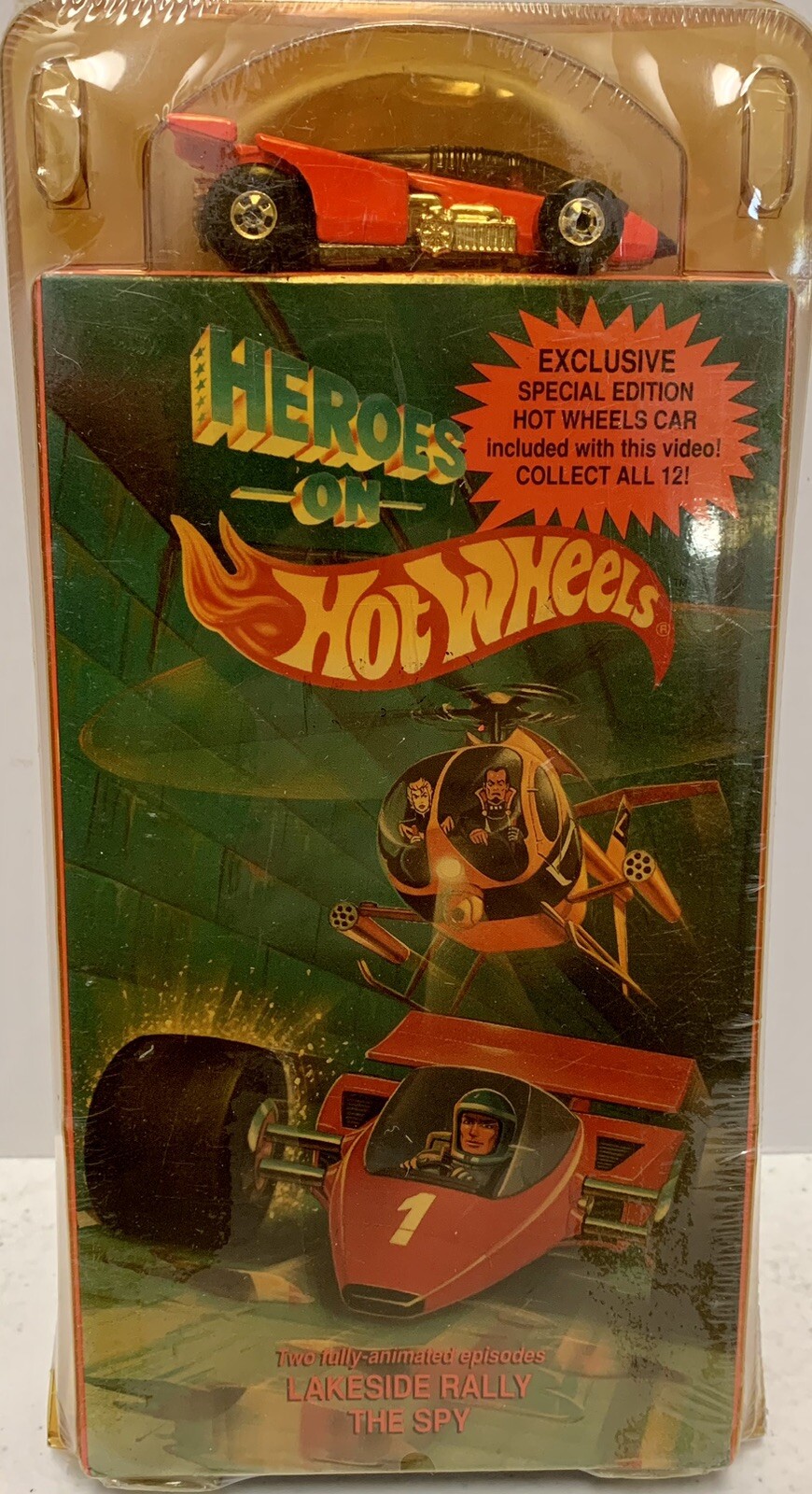Heroes On Hot Wheels (VHS, 1991) Lakeside Rally & The Spy w Pink SHADOW ...