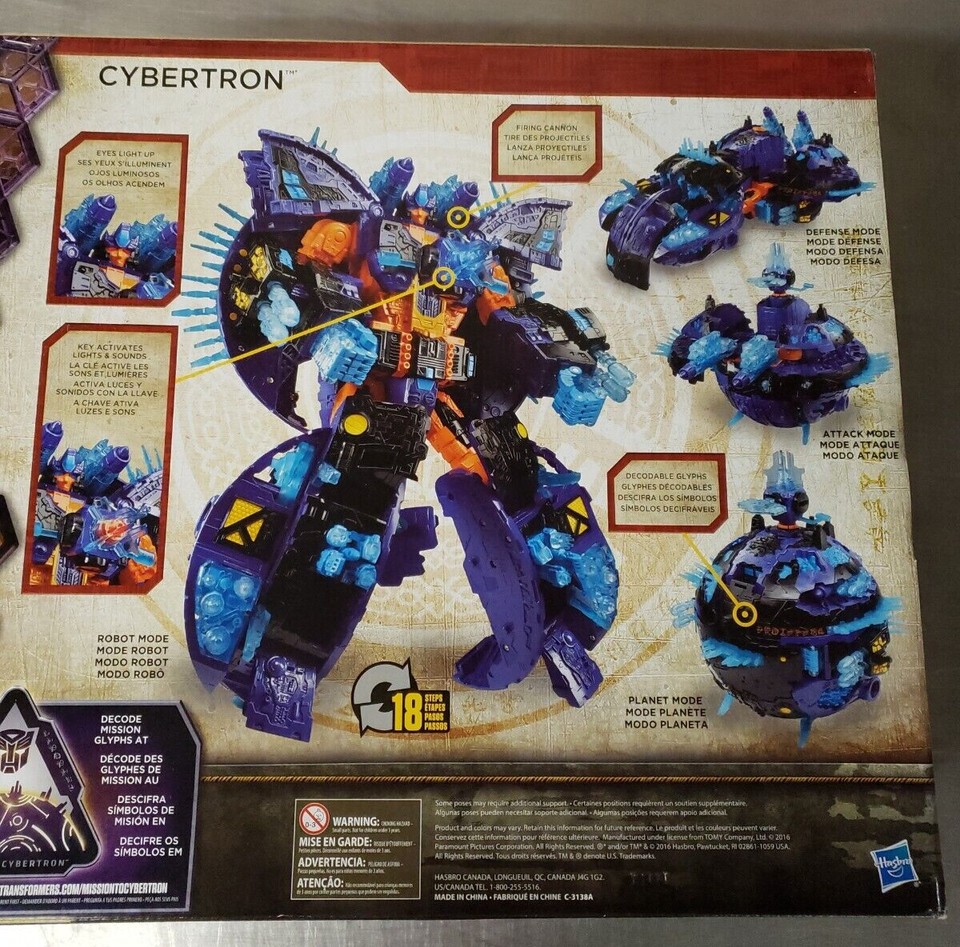 Hasbro Transformers: The Last Knight Cybertron Planet Action Figure ...