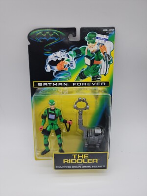 Kenner Batman Forever The Riddler Brain Drain Helmet Action Figure 1995 ...