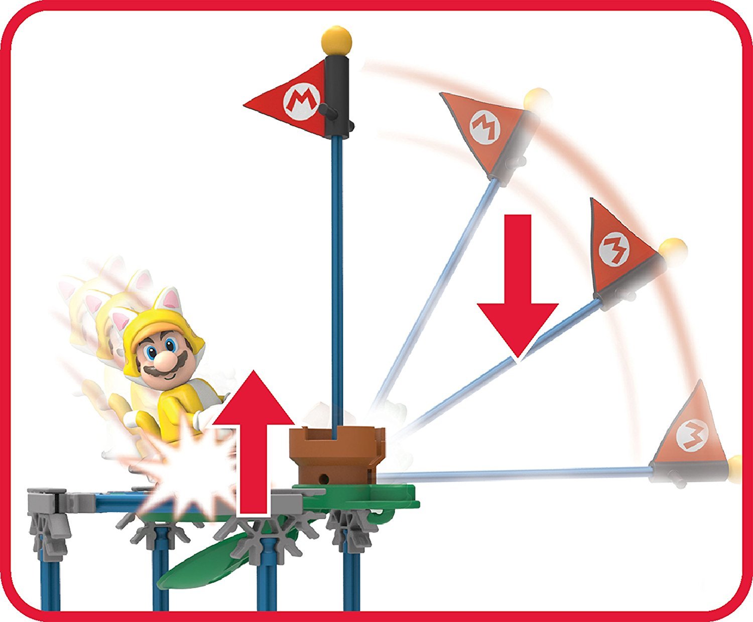 K'NEX Nintendo Super Mario Bros Cat Mario KNEX Building Toy Figure Play ...