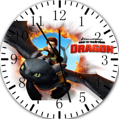 How to Train Your Dragon Frameless Borderless Wall Clock For Gifts or ...