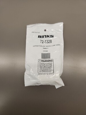 Binks 72-1328 3/8" Swivel Connector x 3/8" Hose Fitting - Lot of 10pcs ...