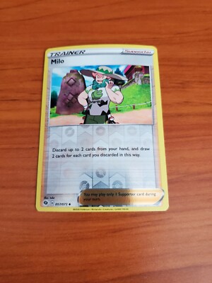 Milo Trainer - 2020 Pokémon Champion's Path Reverse Holo #057/073 - NM ...