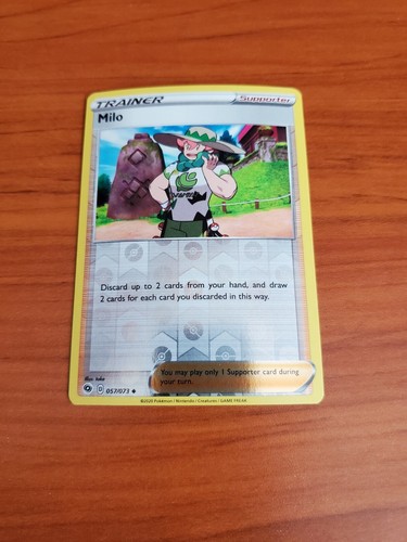 Milo Trainer - 2020 Pokémon Champion's Path Reverse Holo #057/073 - NM ...